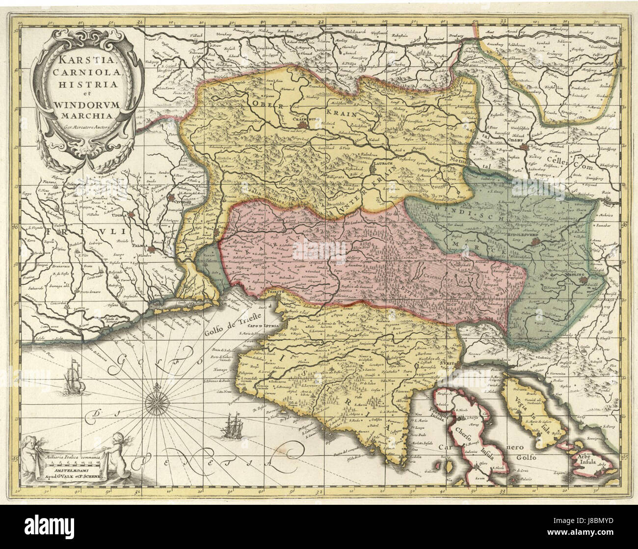 Carniola map hi-res stock photography and images - Alamy