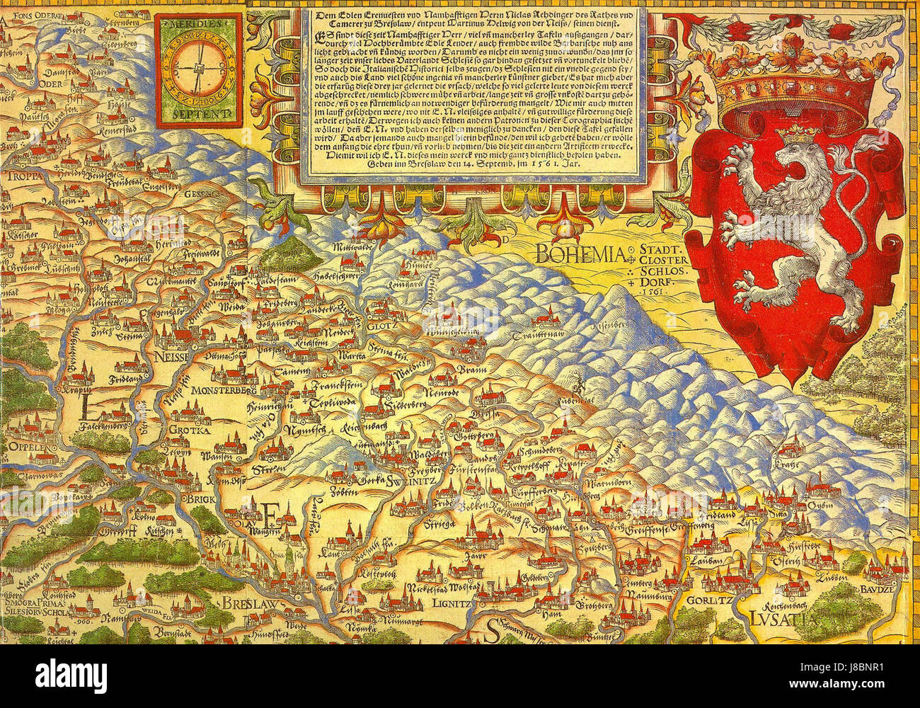 The *Landkarte von Schlesien* (Map of Silesia) is a historical map of ...