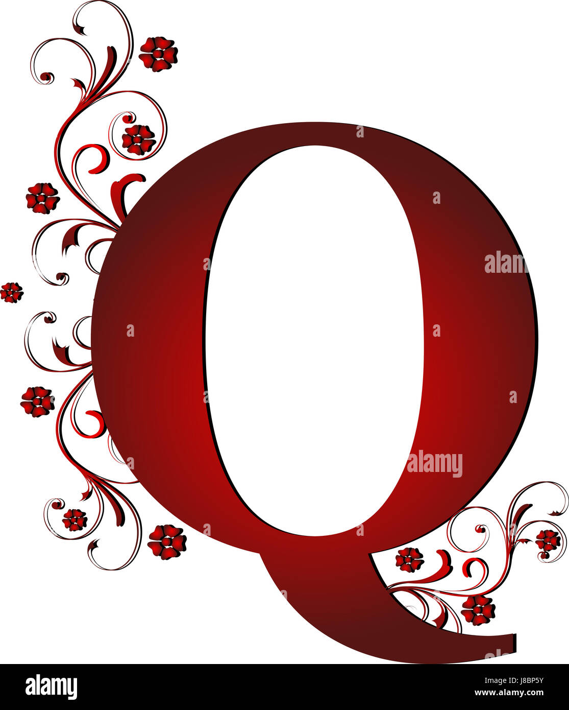 capital letter red Stock Photo - Alamy