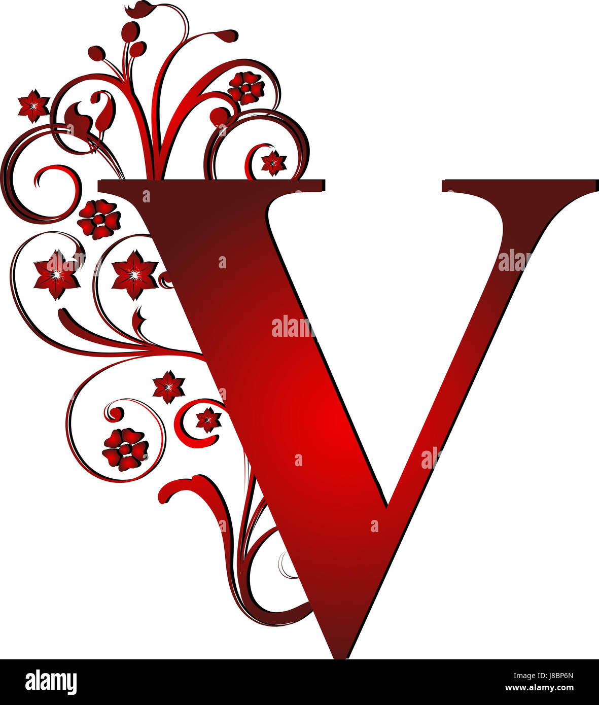 capital letter red Stock Photo - Alamy