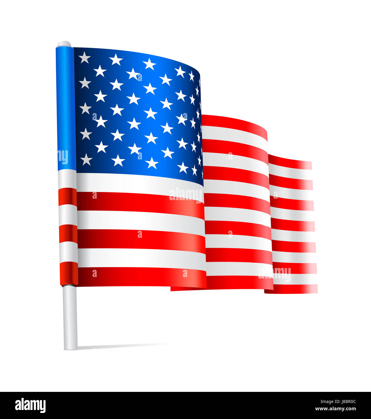 usa, america, flag, patriotism, stand, object, single, isolated ...