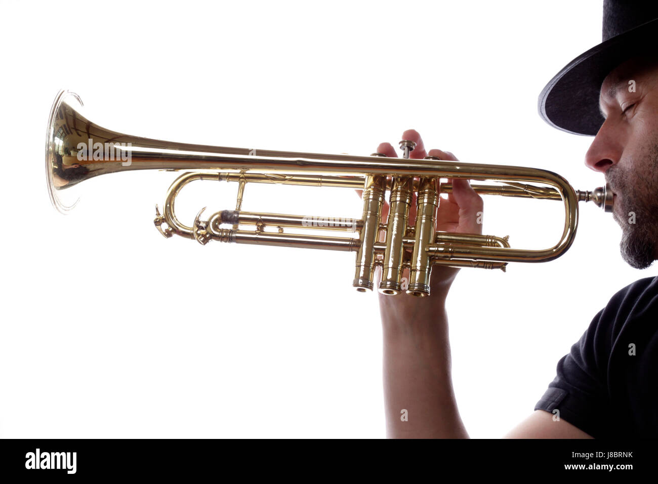 Playing Trumpet High Resolution Stock Photography and Images - Alamy