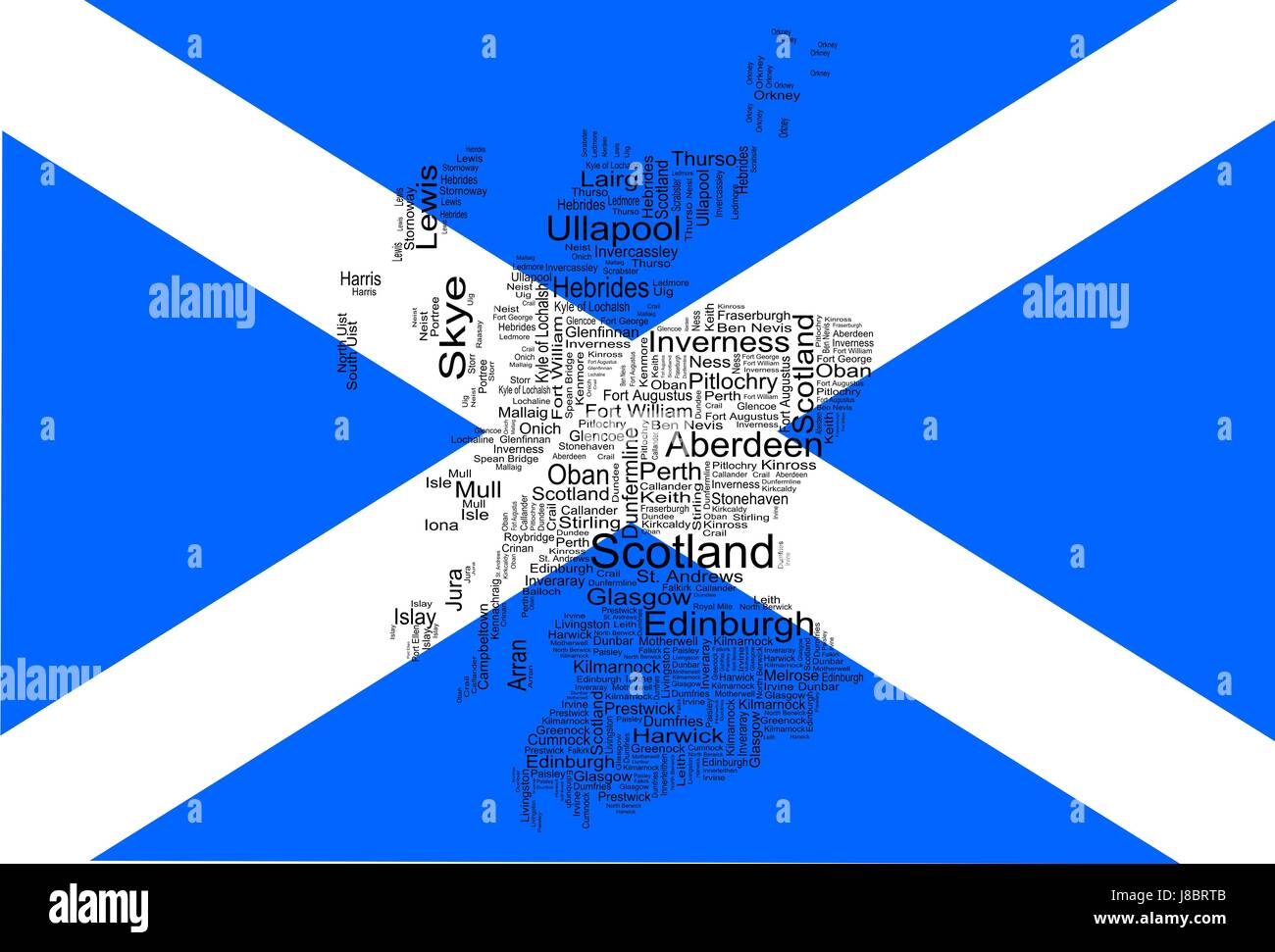 Scotland map orkney hi-res stock photography and images - Alamy