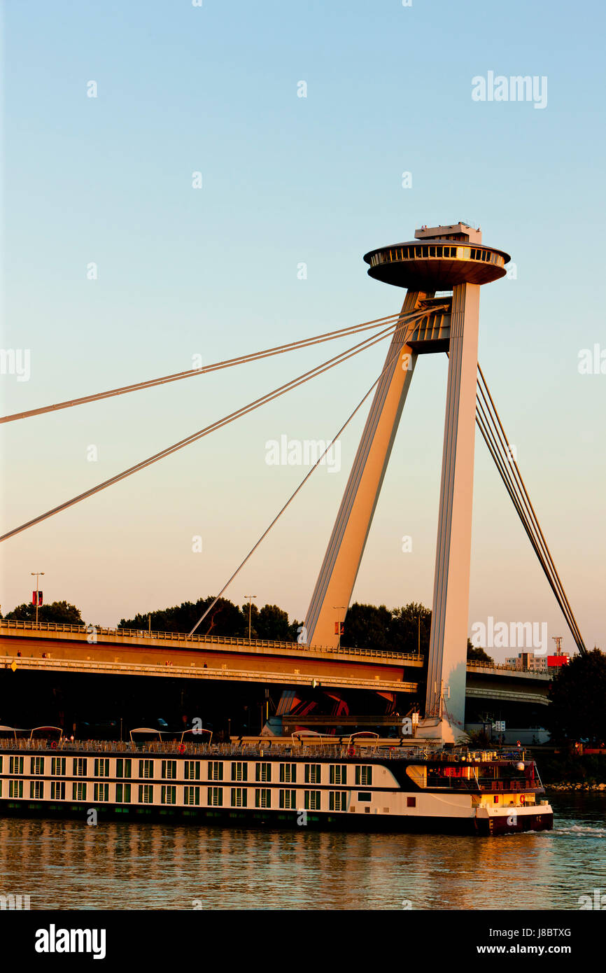 travel, modern, modernity, traffic, transportation, slovakia, bridge ...