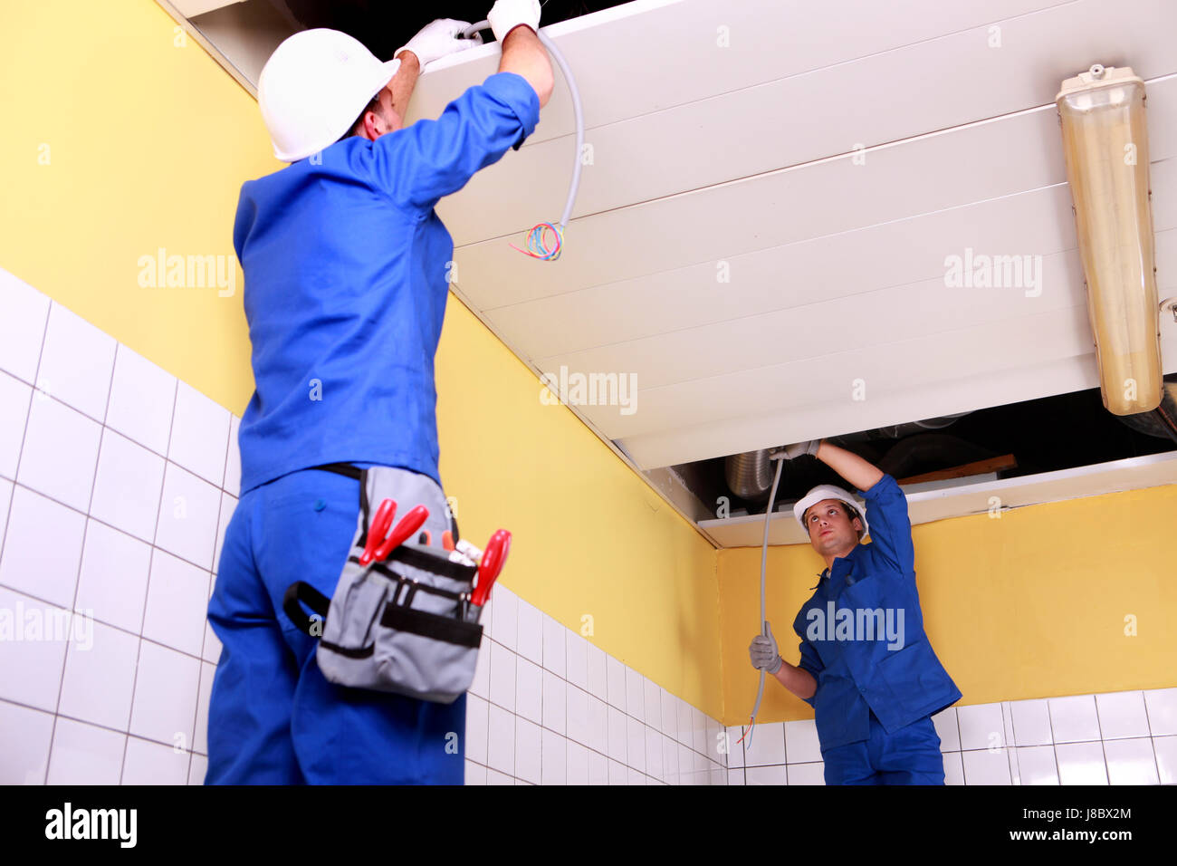 blue, danger, assembly, copper, cable, collar, ceiling, current ...