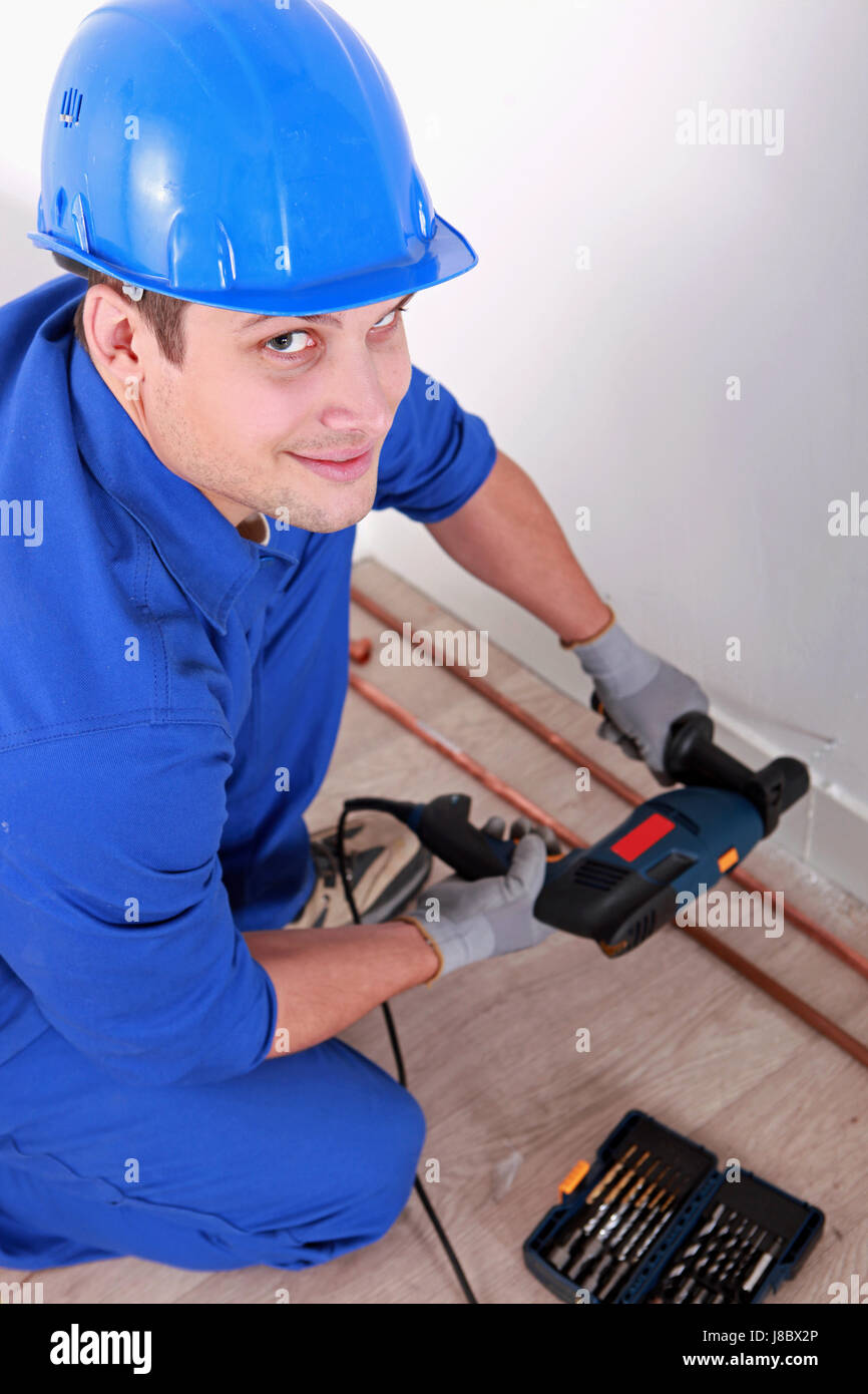 male, masculine, heating, fit, fitting, plumber, plumbing, drilling ...