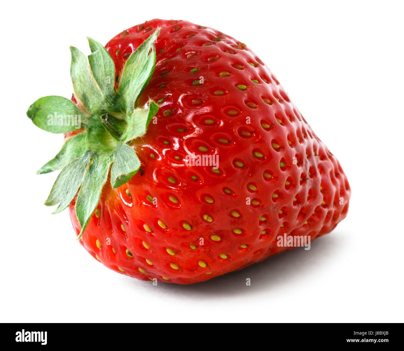 single, fruit, strawberry, backdrop, background, white, red, food ...