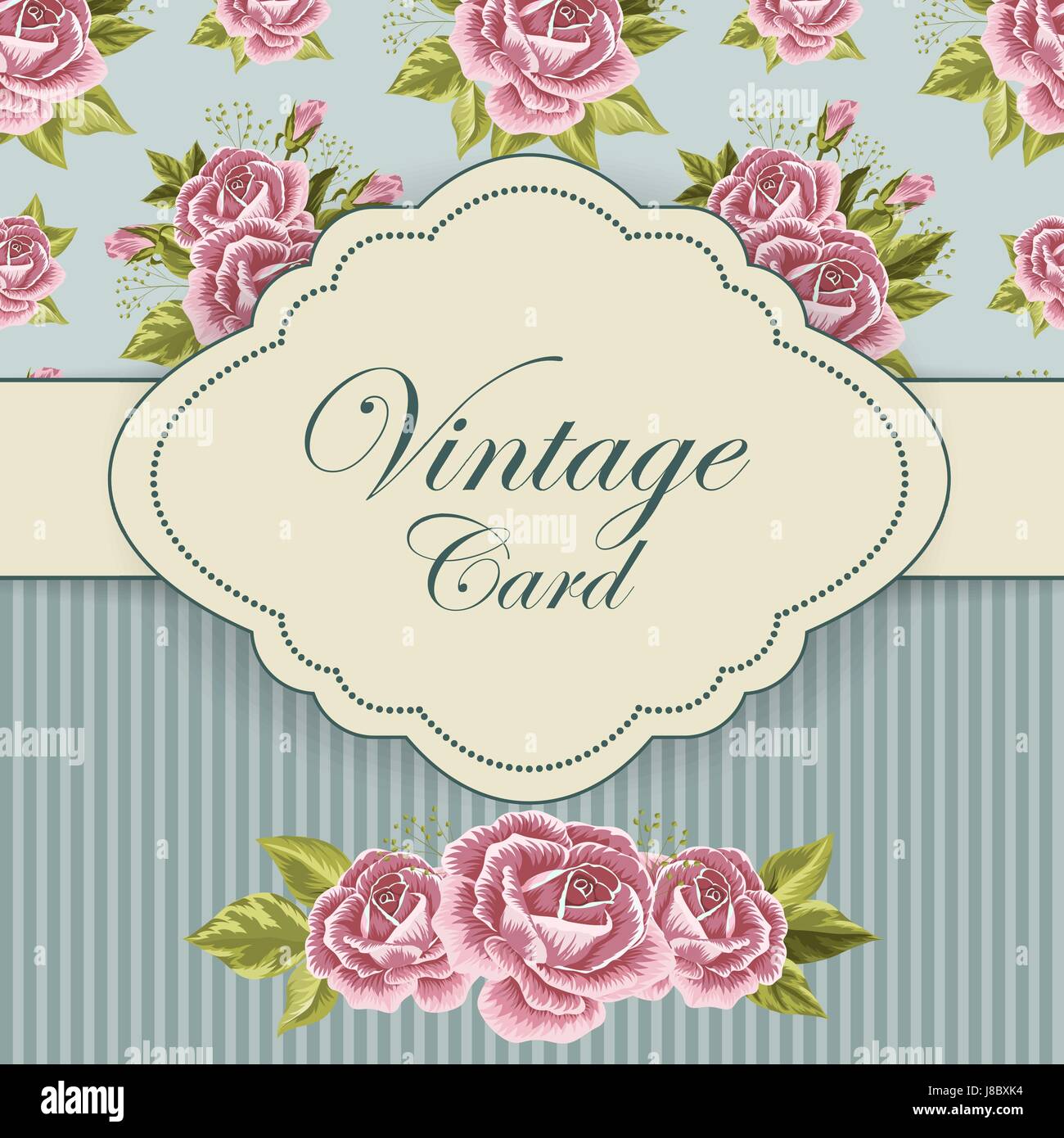 Vintage greeting card design texture Stock Vector Images - Alamy