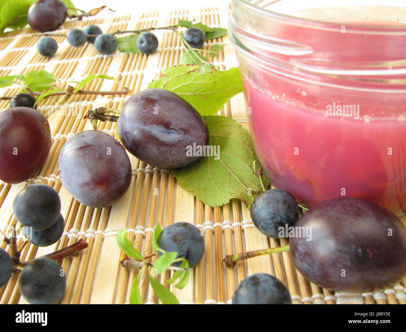 jam with sloe and damson Stock Photo - Alamy