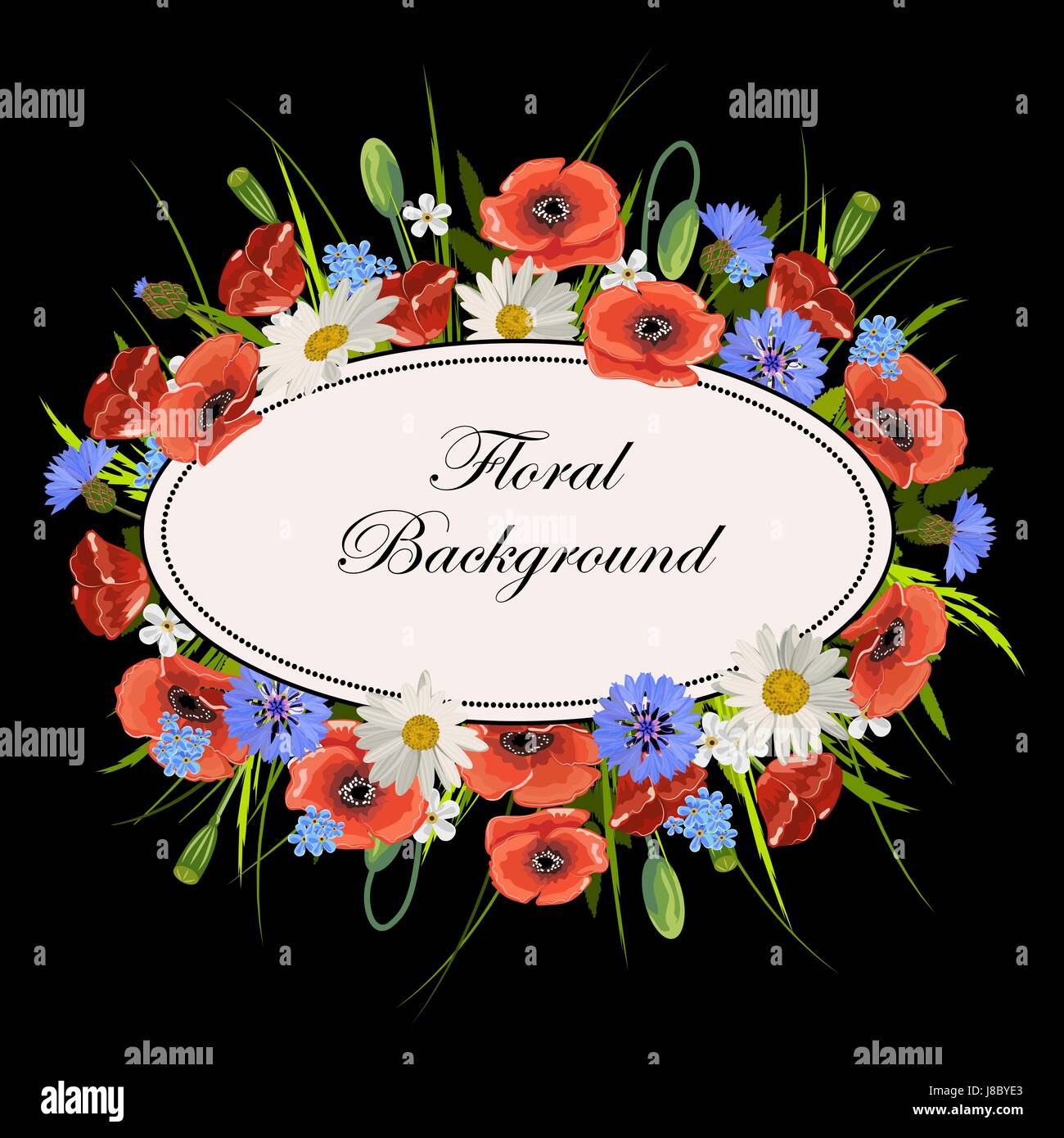 Floral vector background Stock Vector Image & Art - Alamy