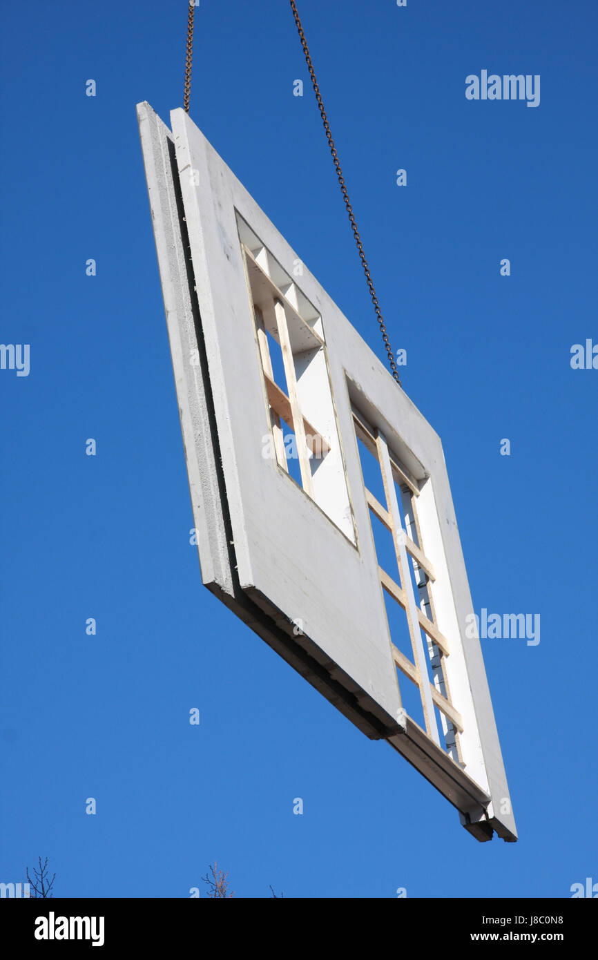 house, building, assembly, float, house-build, prefabricated house ...