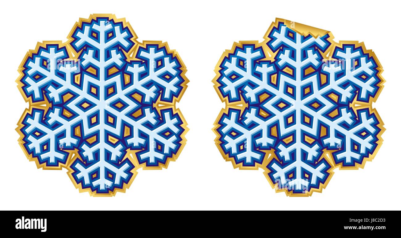 blue, winter, cold, catarrh, illustration, crystal, snowflake, icon ...