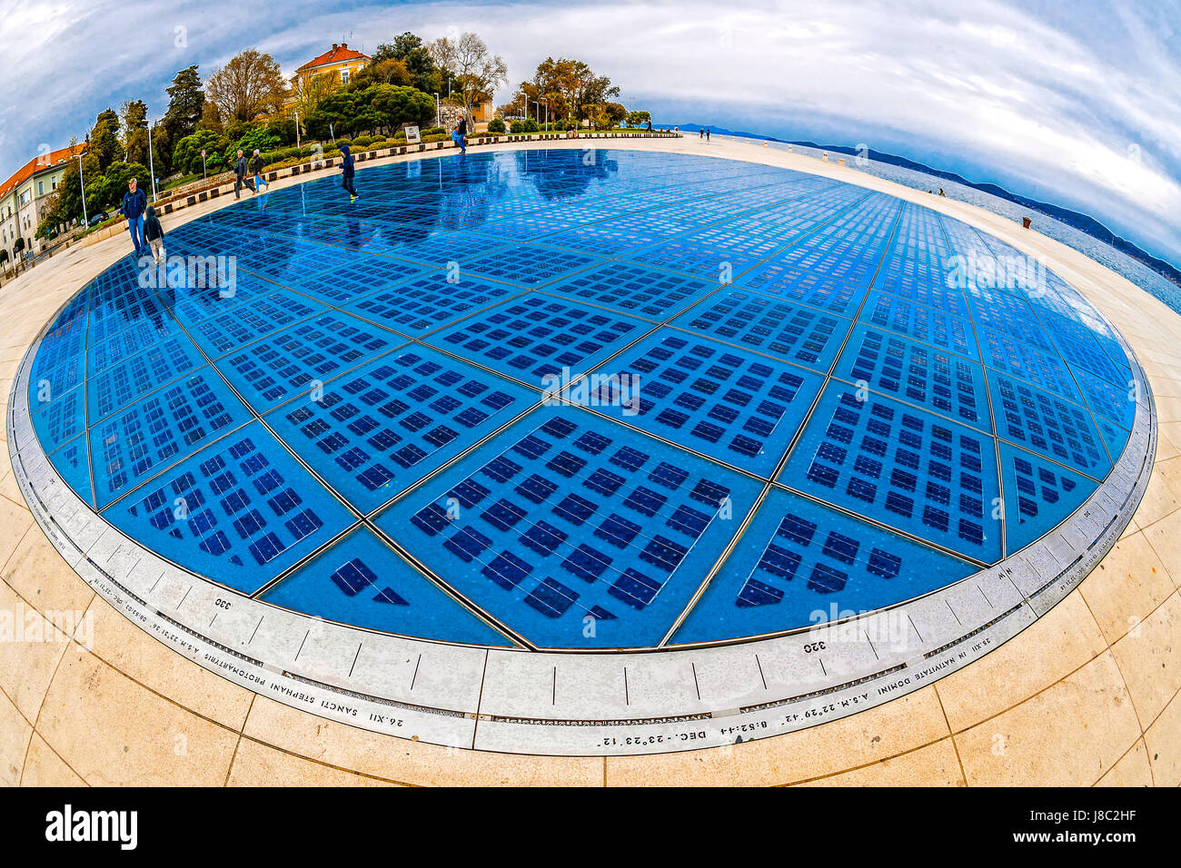Dalmatia Zadar art installations on the waterfront - Greeting to the ...