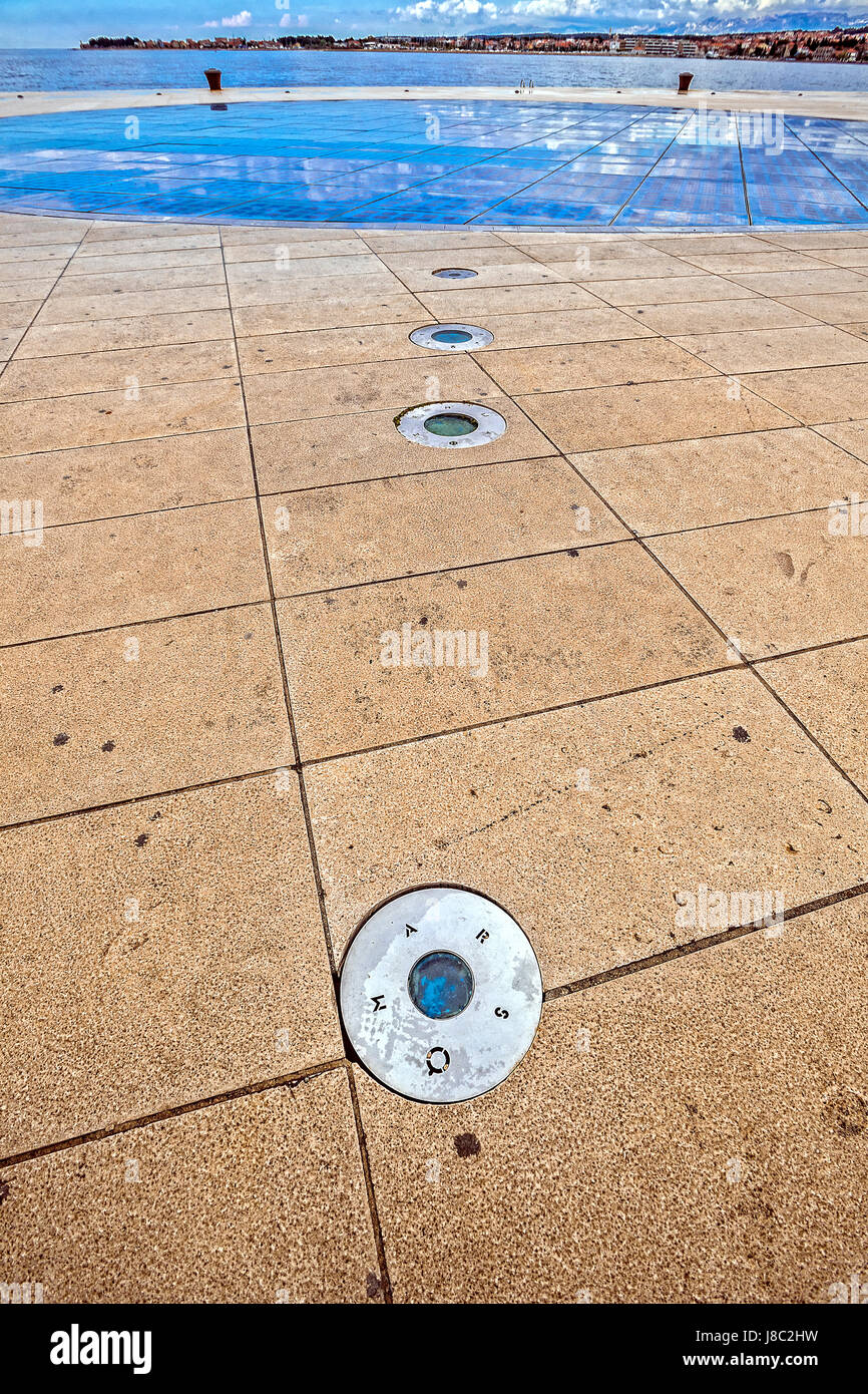 Dalmatia Zadar art installations on the waterfront - Planets and ...