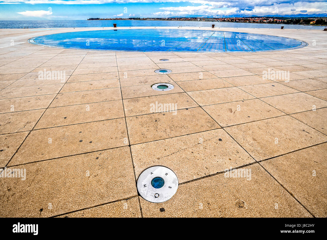 Dalmatia Zadar art installations on the waterfront - Planets and ...