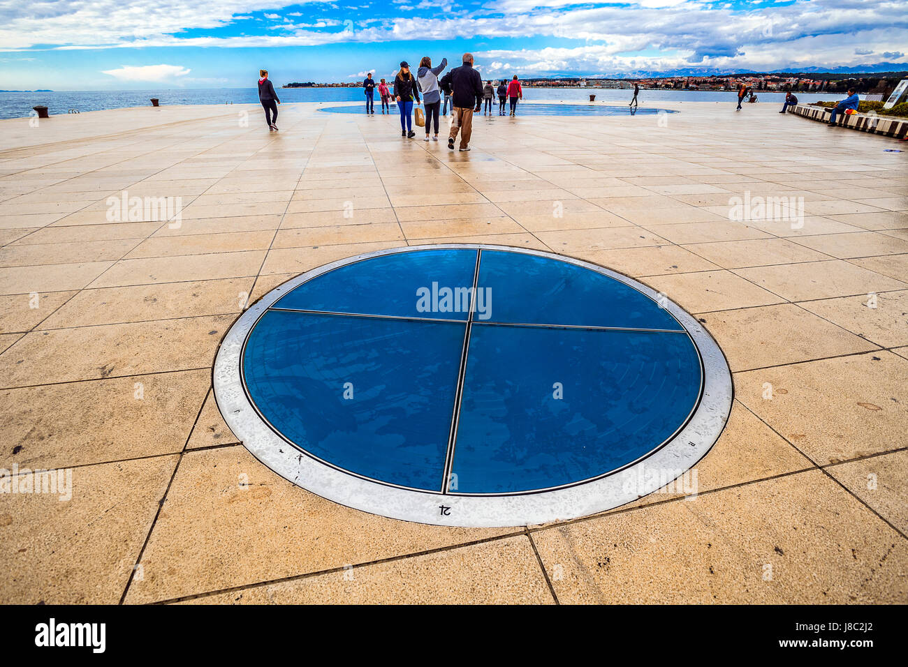 Dalmatia Zadar art installations on the waterfront - planets saturn by ...
