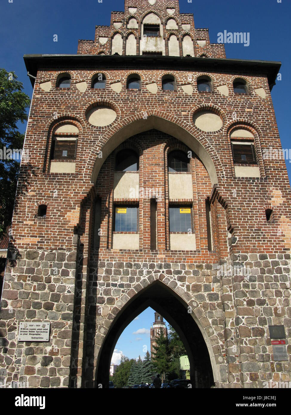 brick gothic in pomerania,pyritz goal Stock Photo - Alamy