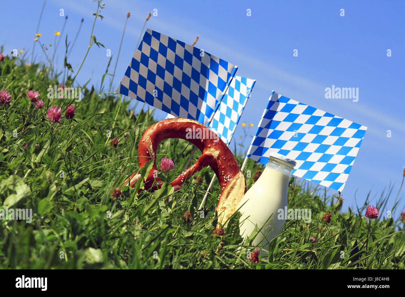 bavaria, milk, Octoberfest, bavarian, pretzel, milk product, germany ...
