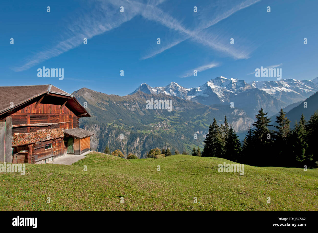 mountains, agriculture, farming, alps, switzerland, farmhouse ...