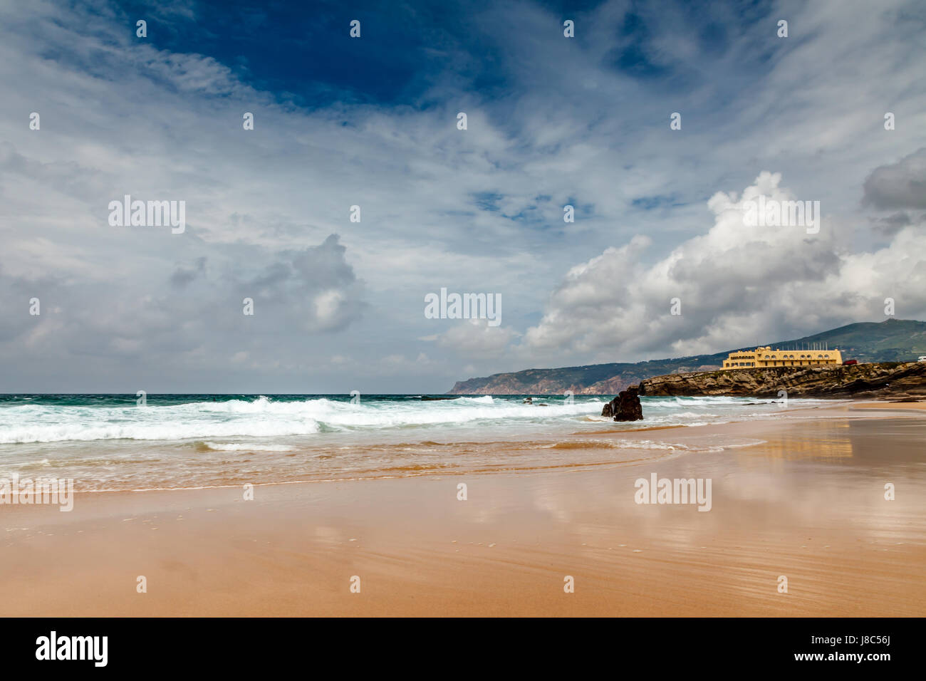 Famous Guincho Beach in Cascais near Lisbon, Portugal Stock Photo - Alamy