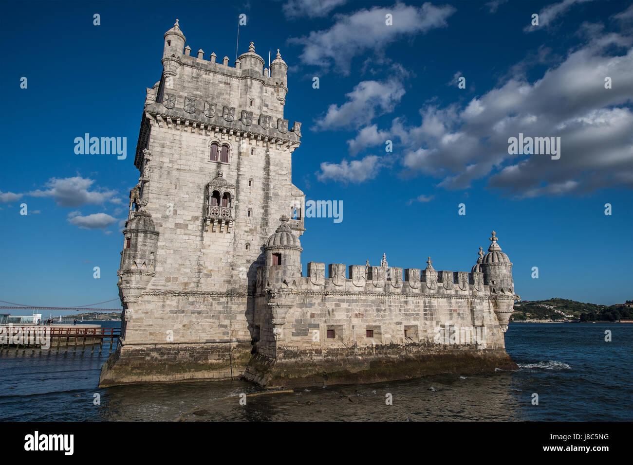 Fortified tower of Belem Stock Photo - Alamy