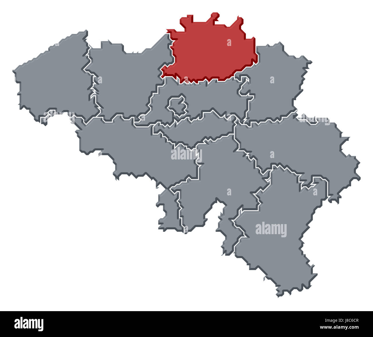 Belgium map hi-res stock photography and images - Alamy