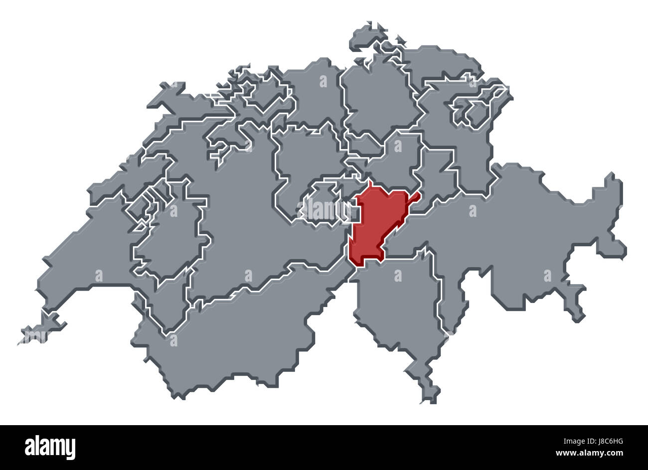 swiss, map, atlas, map of the world, profile, symbolic, political ...