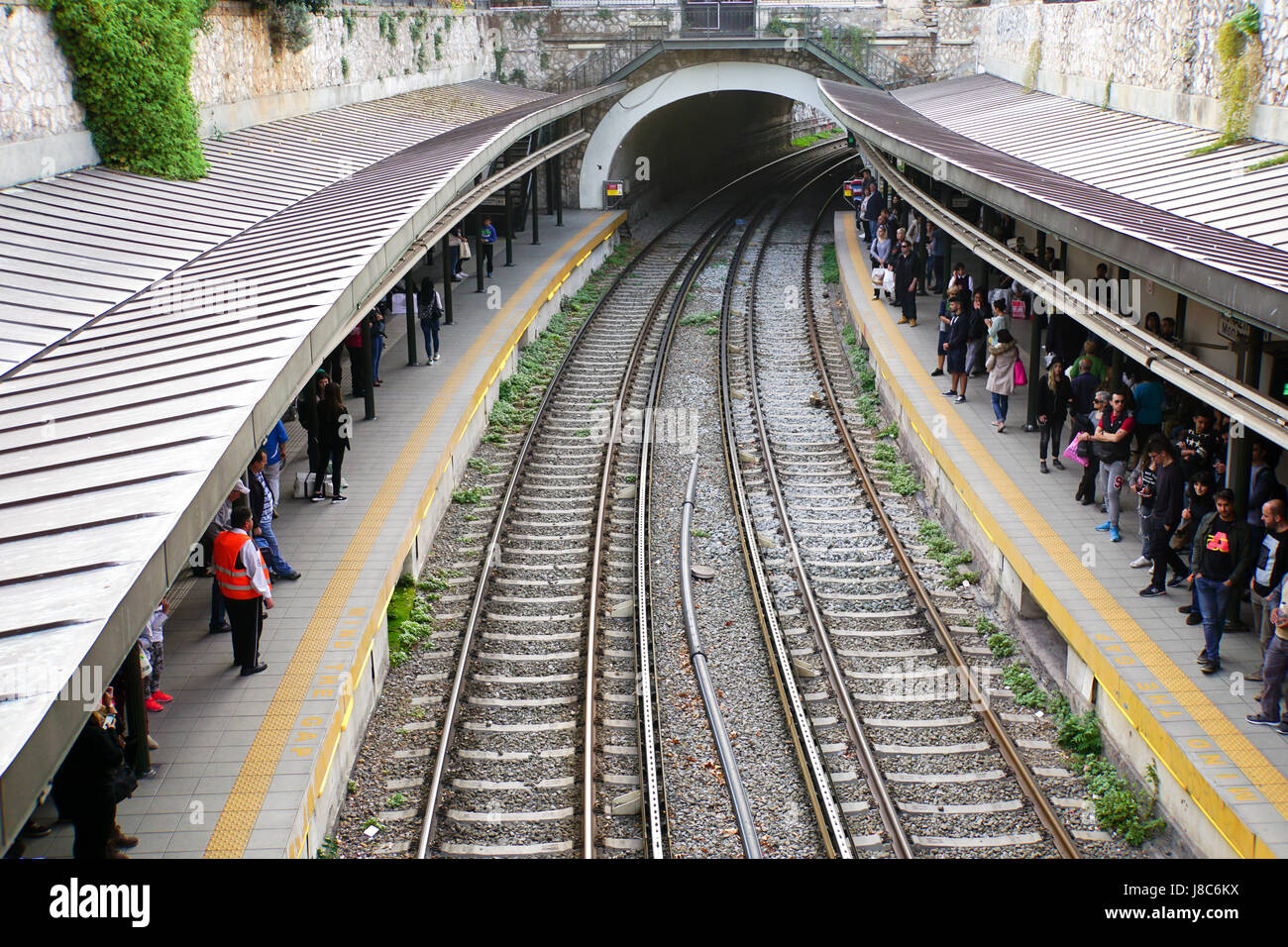 A modern train station in Athens, Greece Stock Photo - Alamy