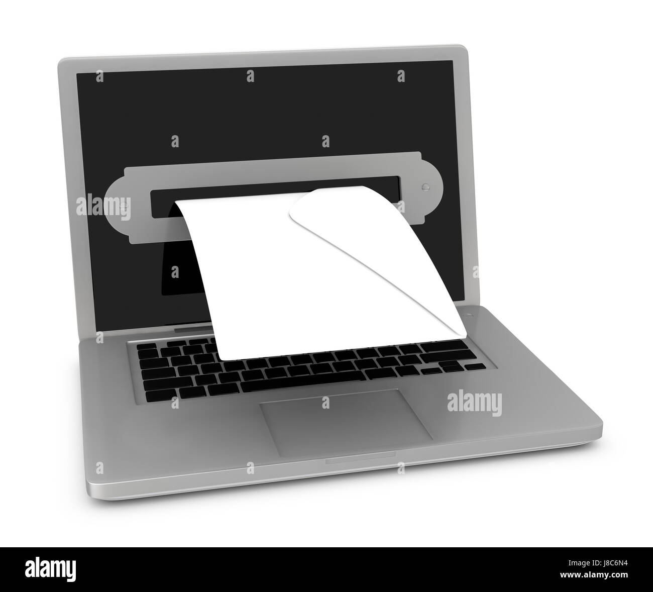 office, laptop, notebook, computers, computer, keyboard, isolated ...