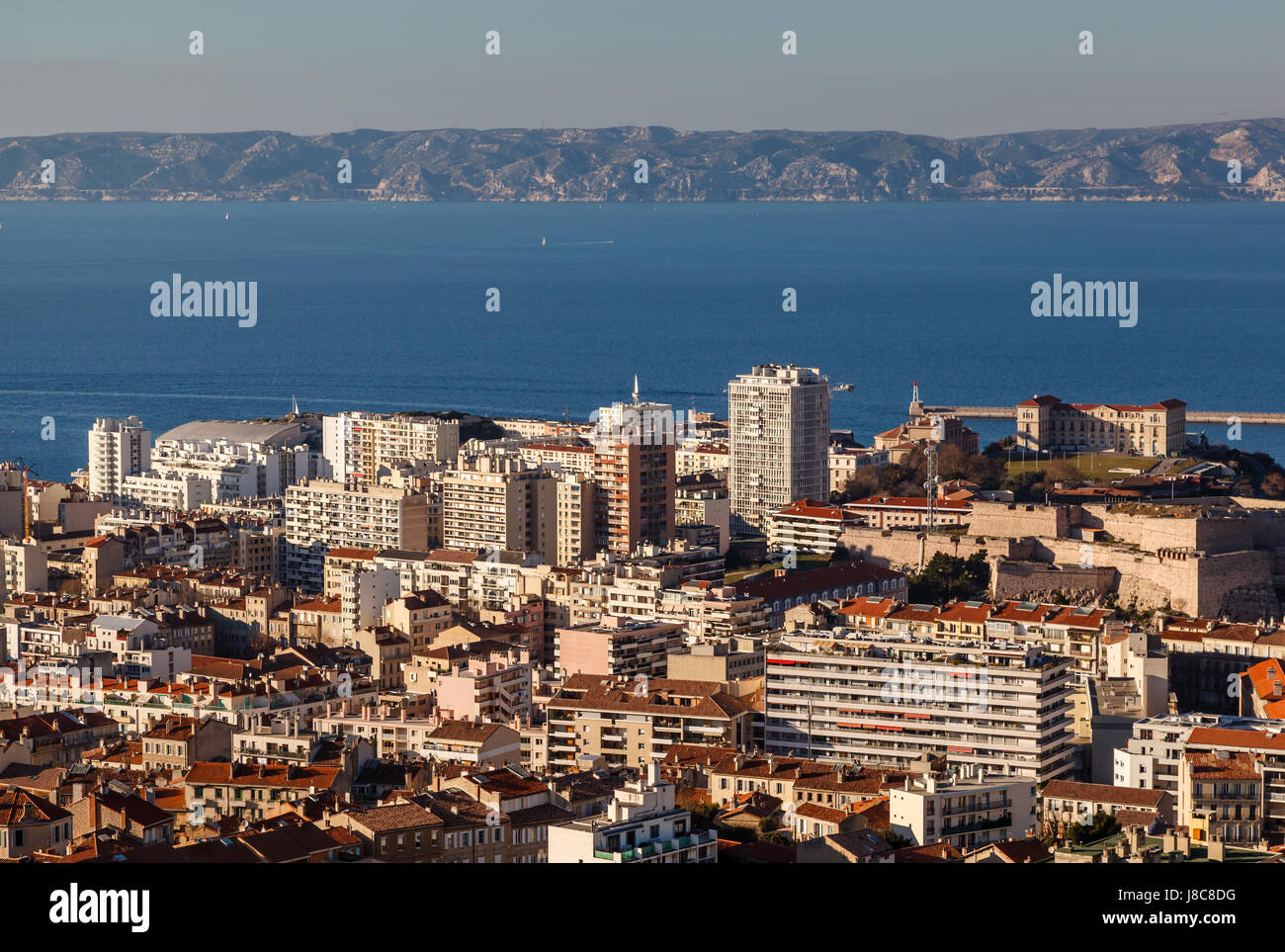 Aerial View of Marseille City and its Harbor, France Stock Photo - Alamy