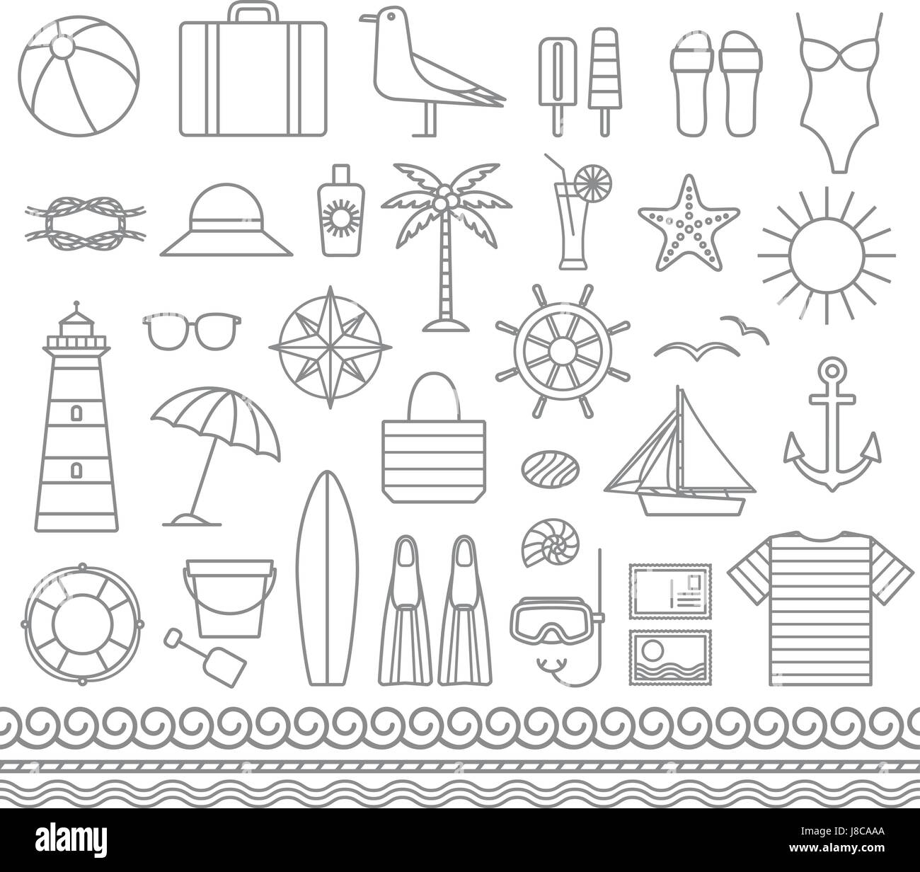 Seagull outline Black and White Stock Photos & Images - Alamy