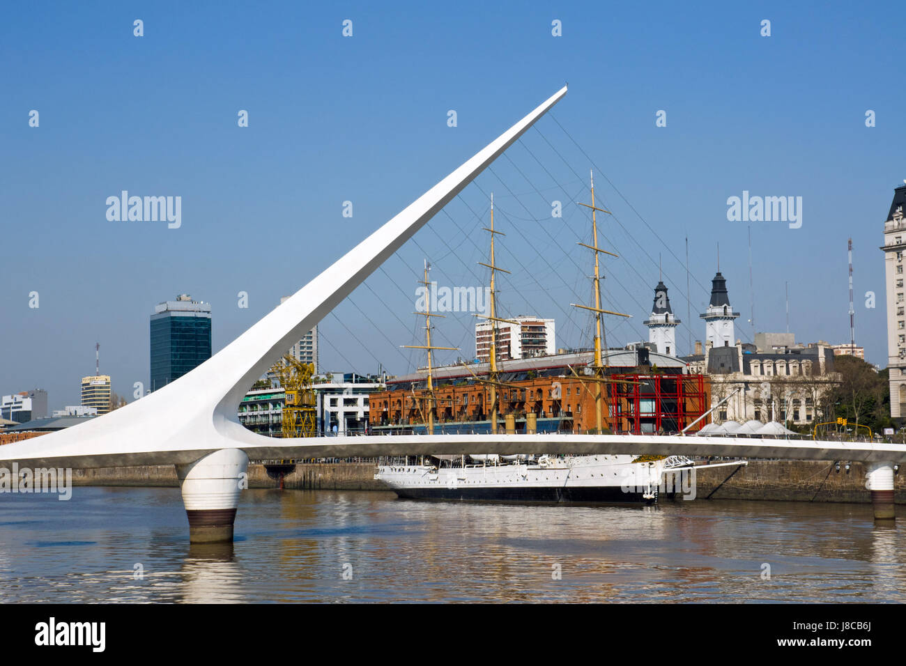 bridge, modern, modernity, industry, bridge, harbor, skycraper, channel ...