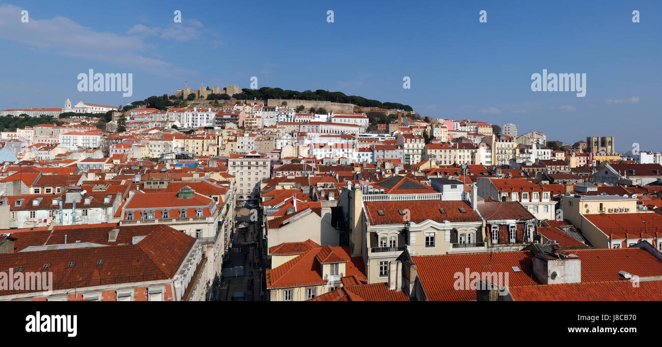 horizon, portugal, coast, sight, view, outlook, perspective, vista ...