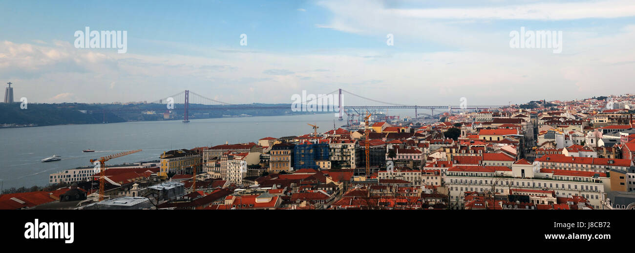 horizon, portugal, coast, sight, view, outlook, perspective, vista ...