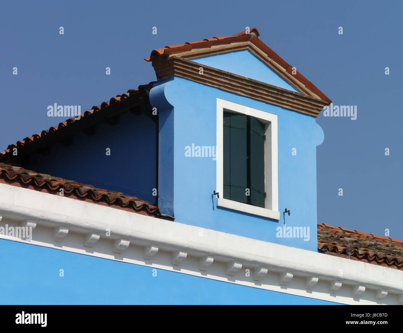 venice, gable, tile, dormer, blue, window, porthole, dormer window ...