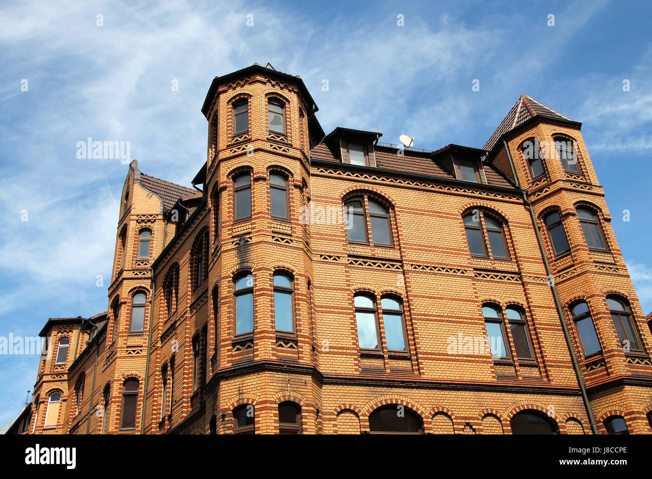 tower, high-grade steel, renaissance, oriel, jugendstil, brick, tower ...