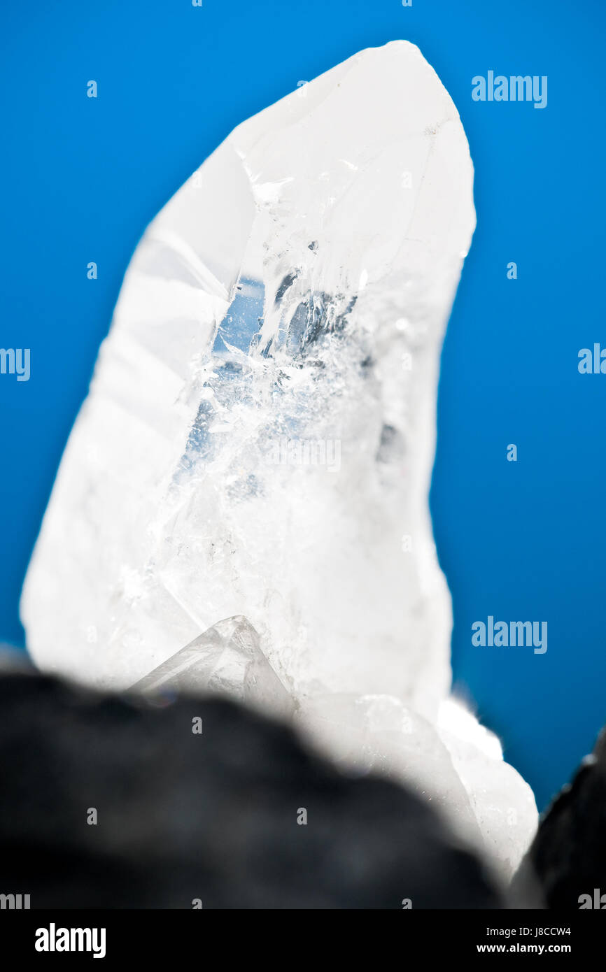 stone, rock, crystal, rock crystal, quartz, mineral, nature, blue ...