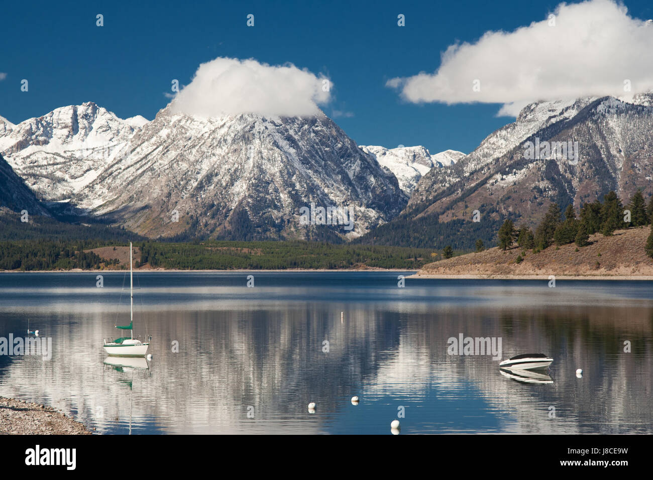 national park, america, idyllic, fresh water, lake, inland water, water ...