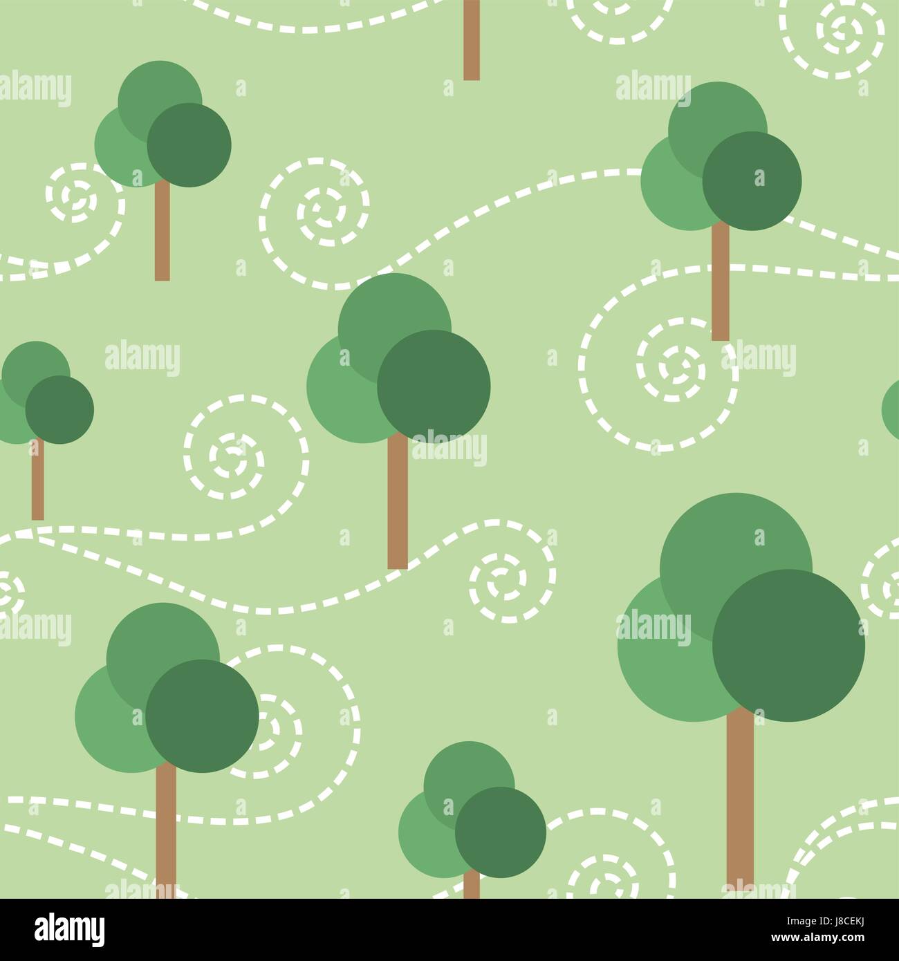 Windy trees forest Stock Vector Images - Alamy