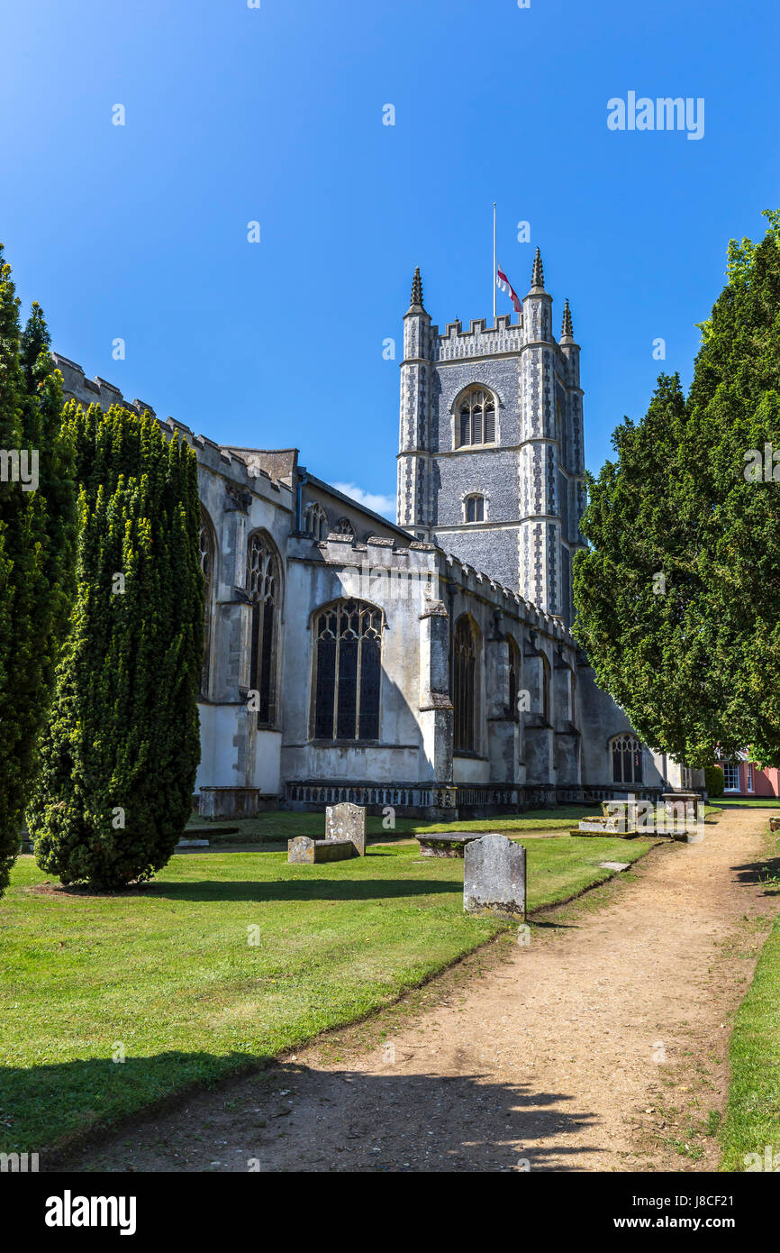 DEDHAM PARISH CHURCH. ST MARY'S IN THE HIGH STREET OF DEDHAM Stock ...