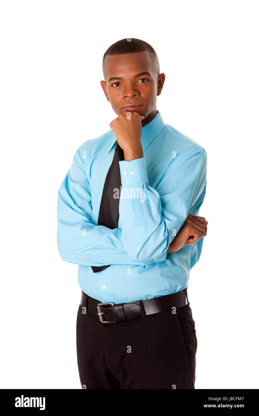 blue, male, masculine, black, swarthy, jetblack, deep black, standing ...