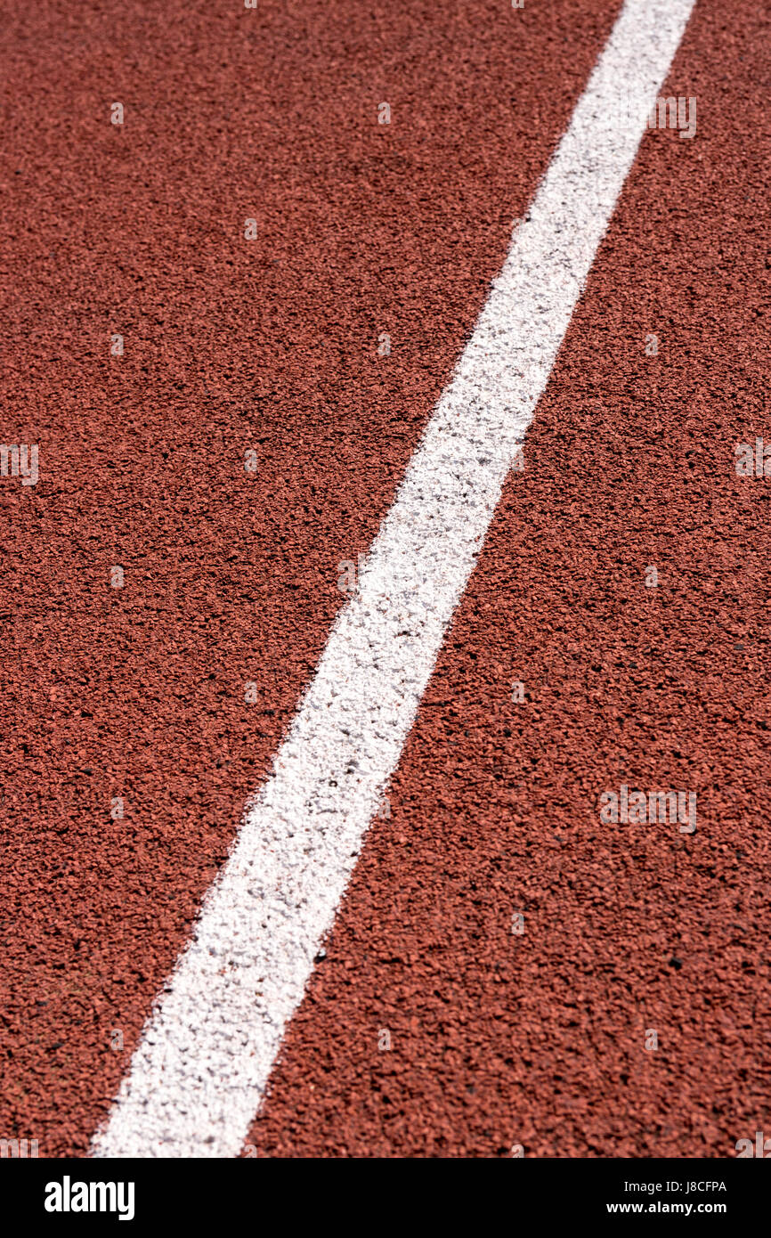 Athletics Running Track Line Stock Photo - Alamy