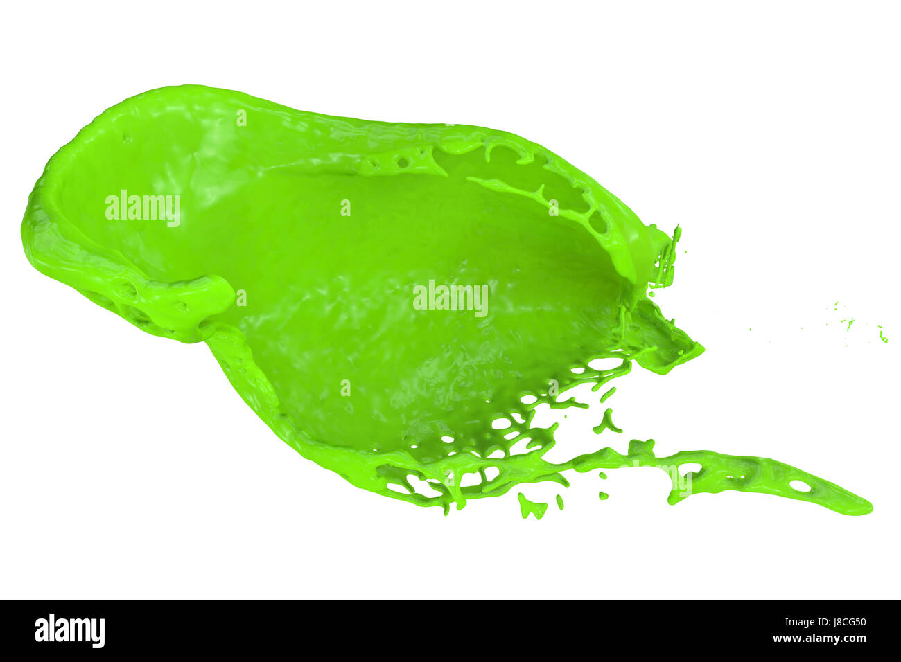 liquid, colour, green, neon, paint, abstract, color, splash, fluid ...
