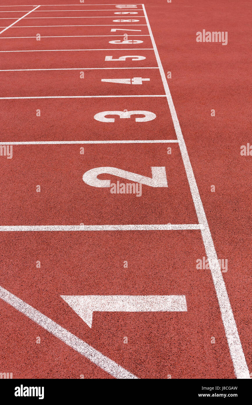 Running Track Start Stock Photo - Alamy