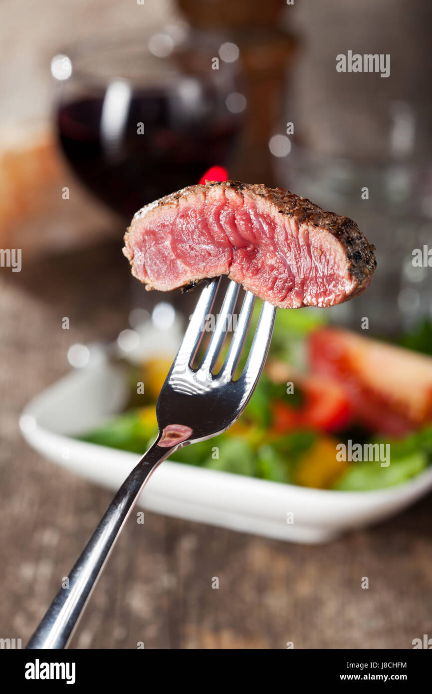 cut, fork, steak, piece, section, segment, part, area, meat, restaurant ...