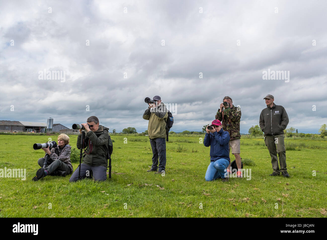 A group of photographers on a training course given by the photographer ...