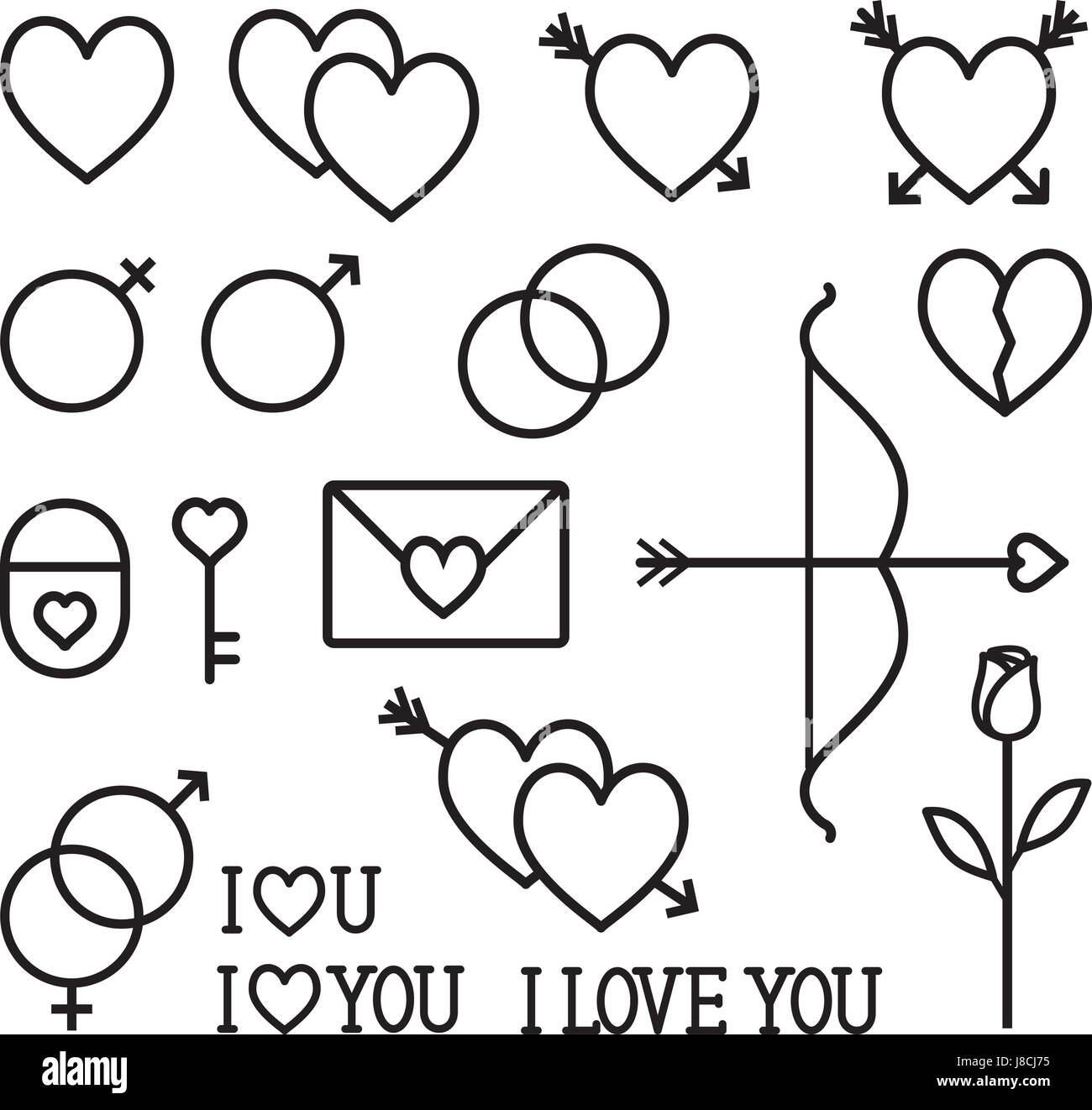 Lover outline hi-res stock photography and images - Alamy