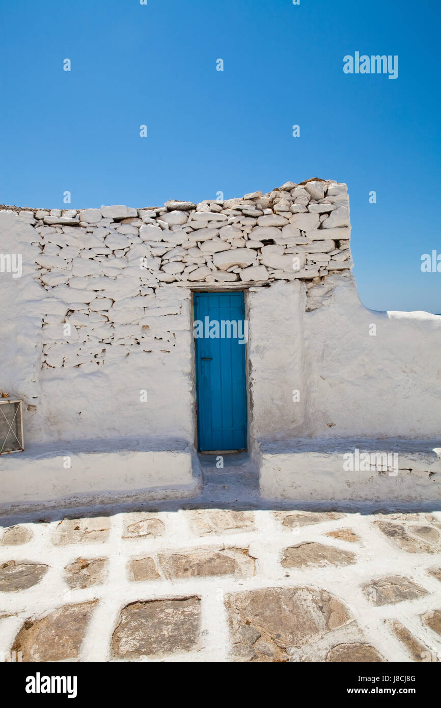 blue, house, building, travel, colour, stone, wood, tourism, greece ...