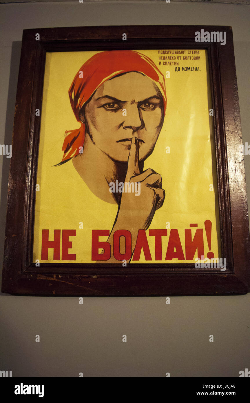 Moscow: one of the most famous posters of World War II, hanging on a ...