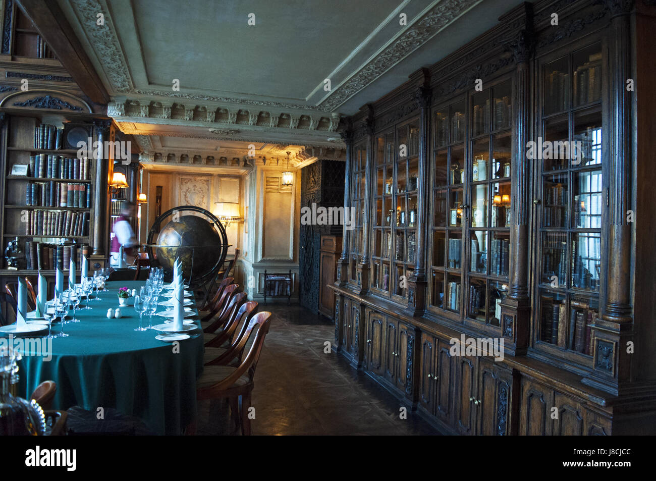 Moscow: the interiors of Cafe Pushkin, a famous restaurant and bar ...